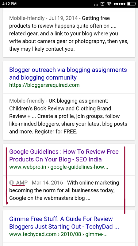 AMP Pages To Be Shown In Main Google Search Results - Preview The Experience - WebPro ...